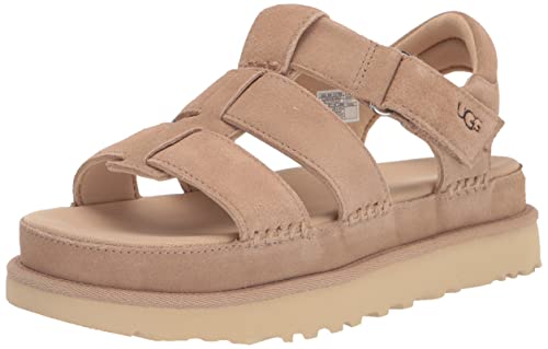 UGG Women's GOLDENSTAR Strap Sandal, Driftwood, 9
