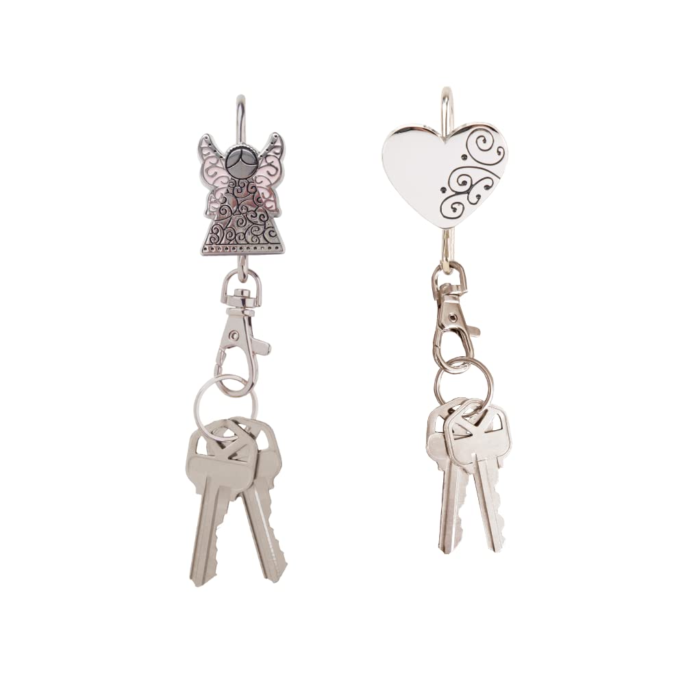 Finders Key Purse Original, Patented Keychain Purse Hook, Key Holder with Clasp and Cute, Trendy Charm Inspirational Bundle