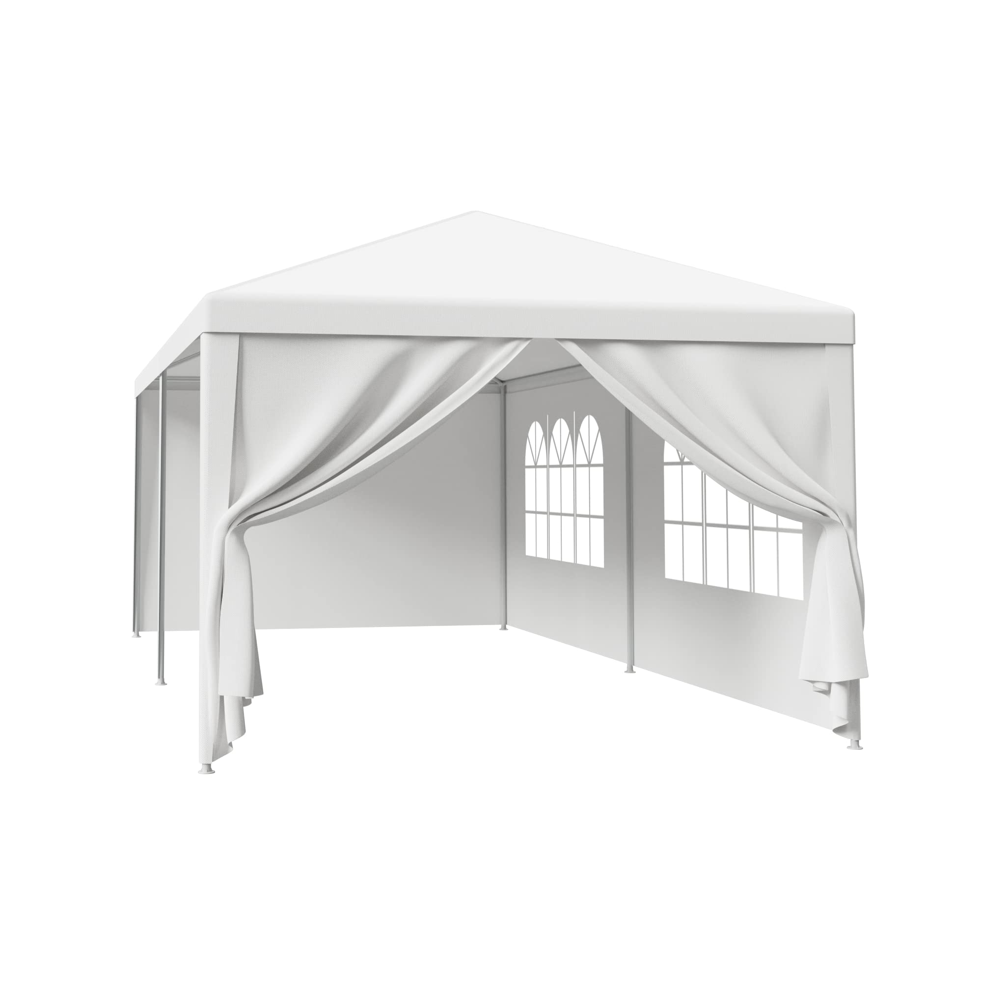 LEMY 10 X 20 Outdoor Wedding Party Tent Camping Shelter Gazebo Canopy with Removable Sidewalls Easy Set Gazebo BBQ Pavilion Canopy Cater Events