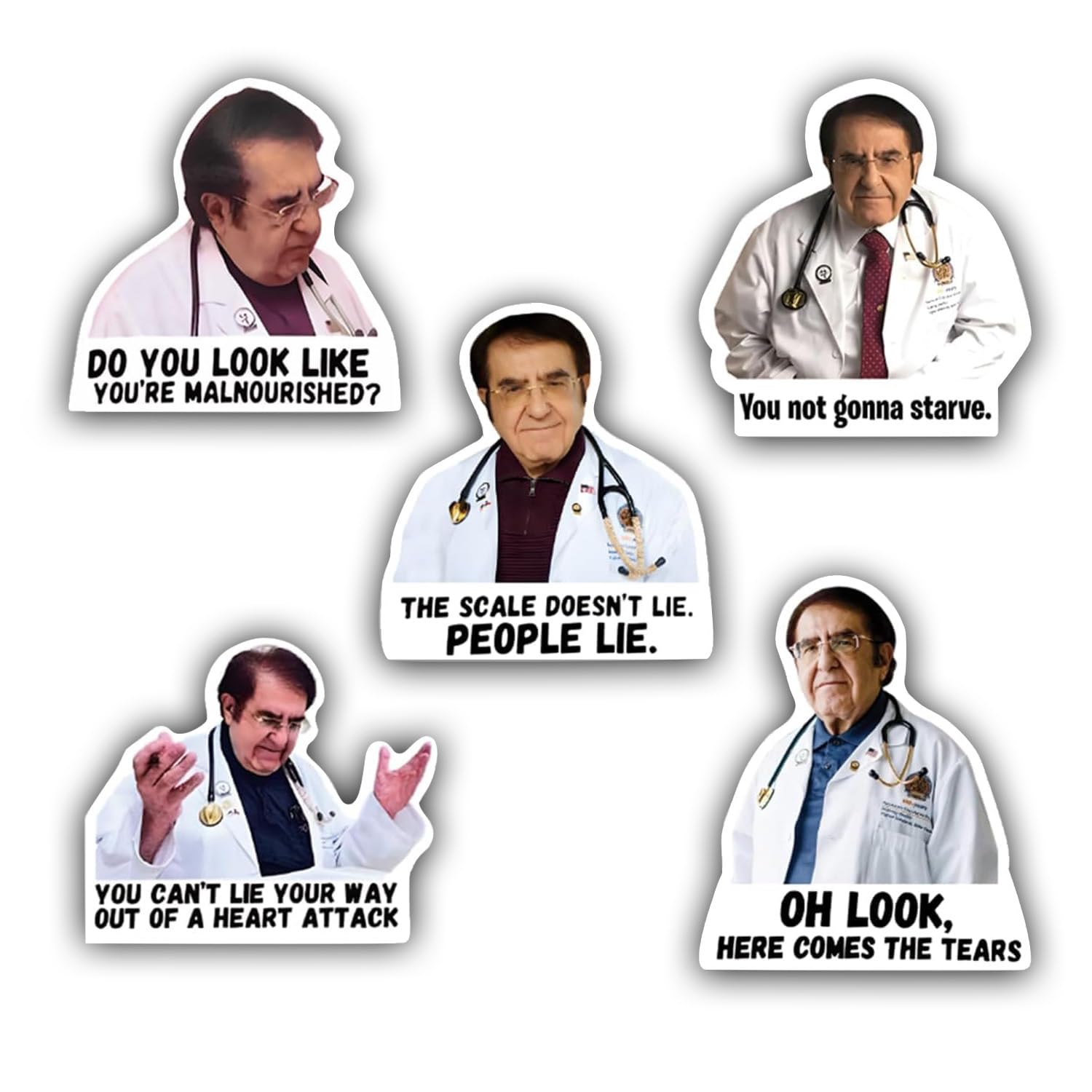 Generic 5 PCS Dr Now Magnets Fridge, Funny Kitchen Fridge Magnets, Cute Diet Magnet Fridges, Funny Magnets Fridge Dector for Gifts, JC027-CXG