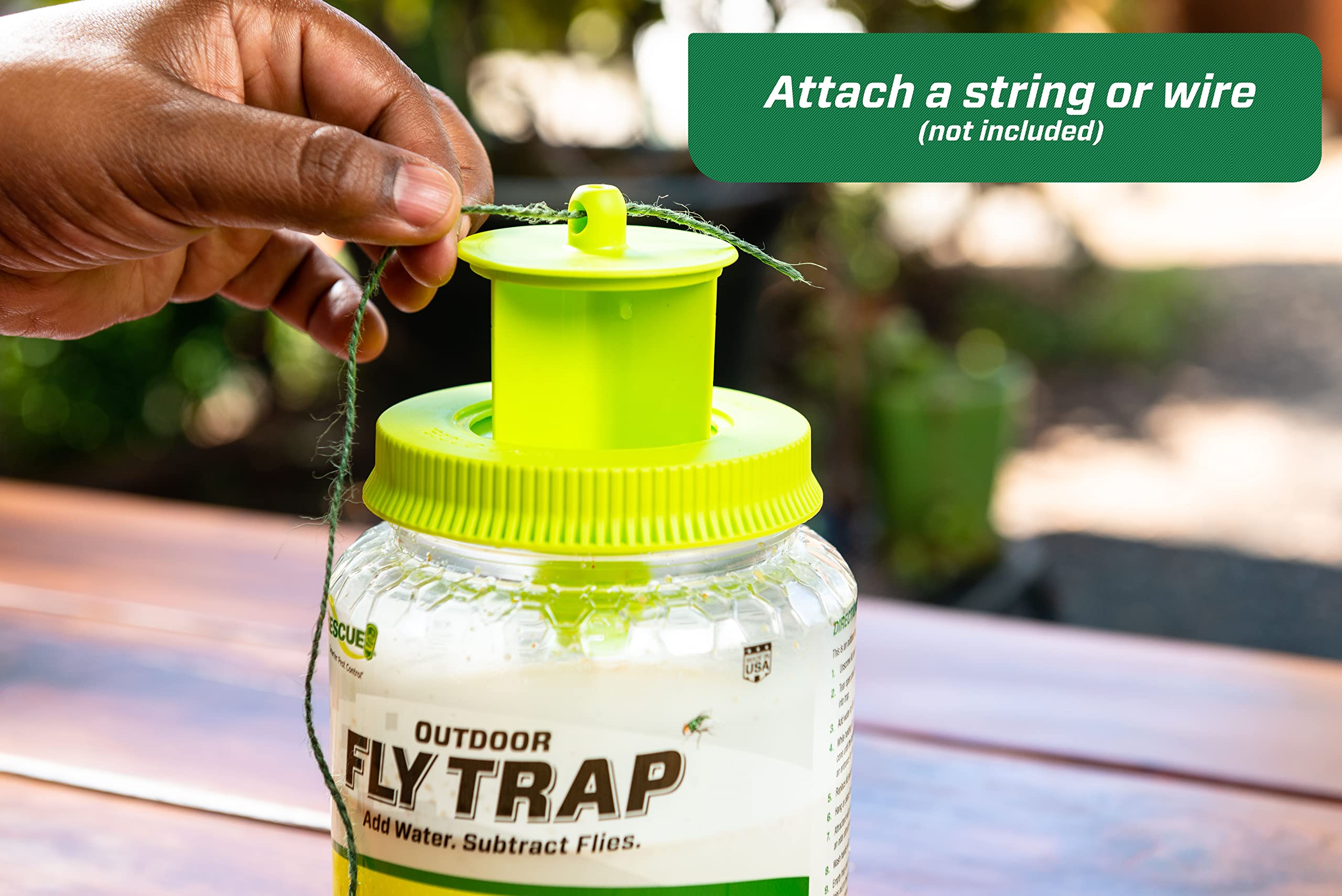 RESCUE! Outdoor Fly Trap - Reusable - 12 Traps