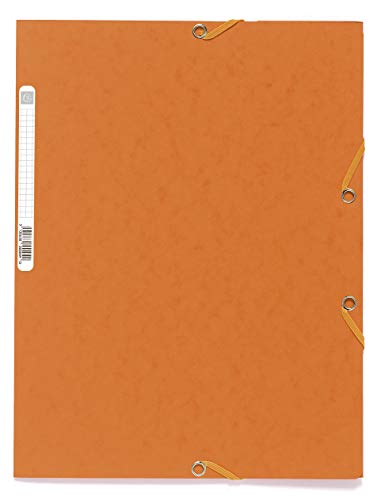 Exacompta 55510AMZE Elasticated Folders with 3 Flaps Glossy Card 10 + 1 Free 24 x 32 cm 400 g 10 Assorted Colours Pack of 11
