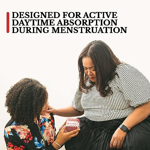 RedDrop Tween FlowDay Pads - Ultra Thin and Sticky Pads for Active Days - Designed for Girls Experiencing Their First Period
