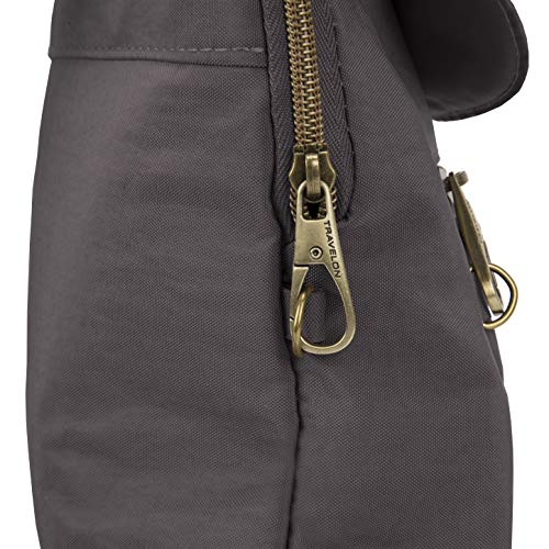Travelon Anti-theft Signature Slim Backpack, Smoke