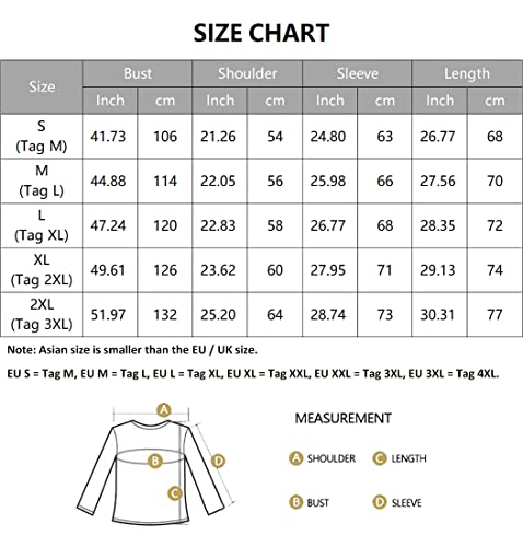 WINKEEY Unisex Lucky Me I See Ghosts Crewneck Sweatshirt Hip Pop Long Sleeve Pullover Tops for Men (M,Khaki)