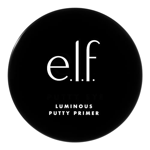 e.l.f. Luminous Putty Primer, Skin Perfecting, Lightweight, Silky, Long Lasting, Hydrates, Creates a Smooth Base, Illuminates, Plumps, Infused with hyaluronic acid and vegan collagen, 0.74 Oz