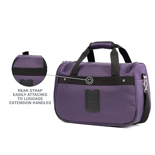 Travelpro Maxlite 5 Softside Lightweight Underseat Carry-On Travel Tote, Overnight Weekender Bag, Men and Women, Imperial Purple, 18-Inch