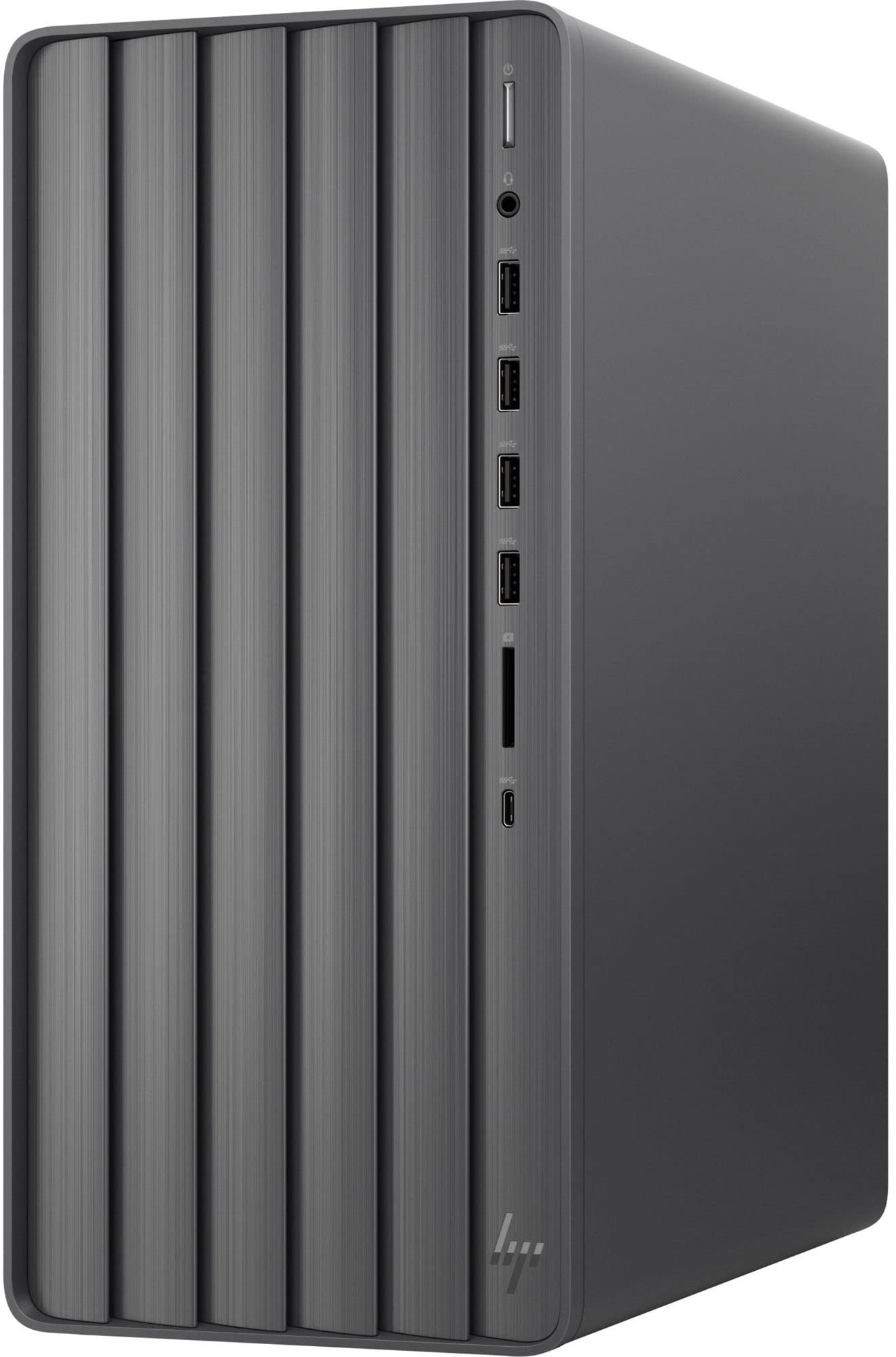 HP Envy Desktop PC (i5-10400 6-Core, 32GB RAM, 1TB PCIe SSD, Intel UHD 630, AC WiFi, BT 5.1, HDMI, USB 3.1, SD Card, USB Keyboard and Mouse, Nightfall Black, Win 11P) w/Hub