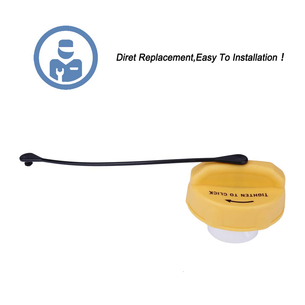 E85 Gas Cap, Fuel Cap Fit For Chrysler Dodge Jeep - 2008-2016 Town & Country, 2007-2009 Commander Grand Cherokee, 2008-2019 Grand Caravan And More,Replace 52030380AA, 52030380AB