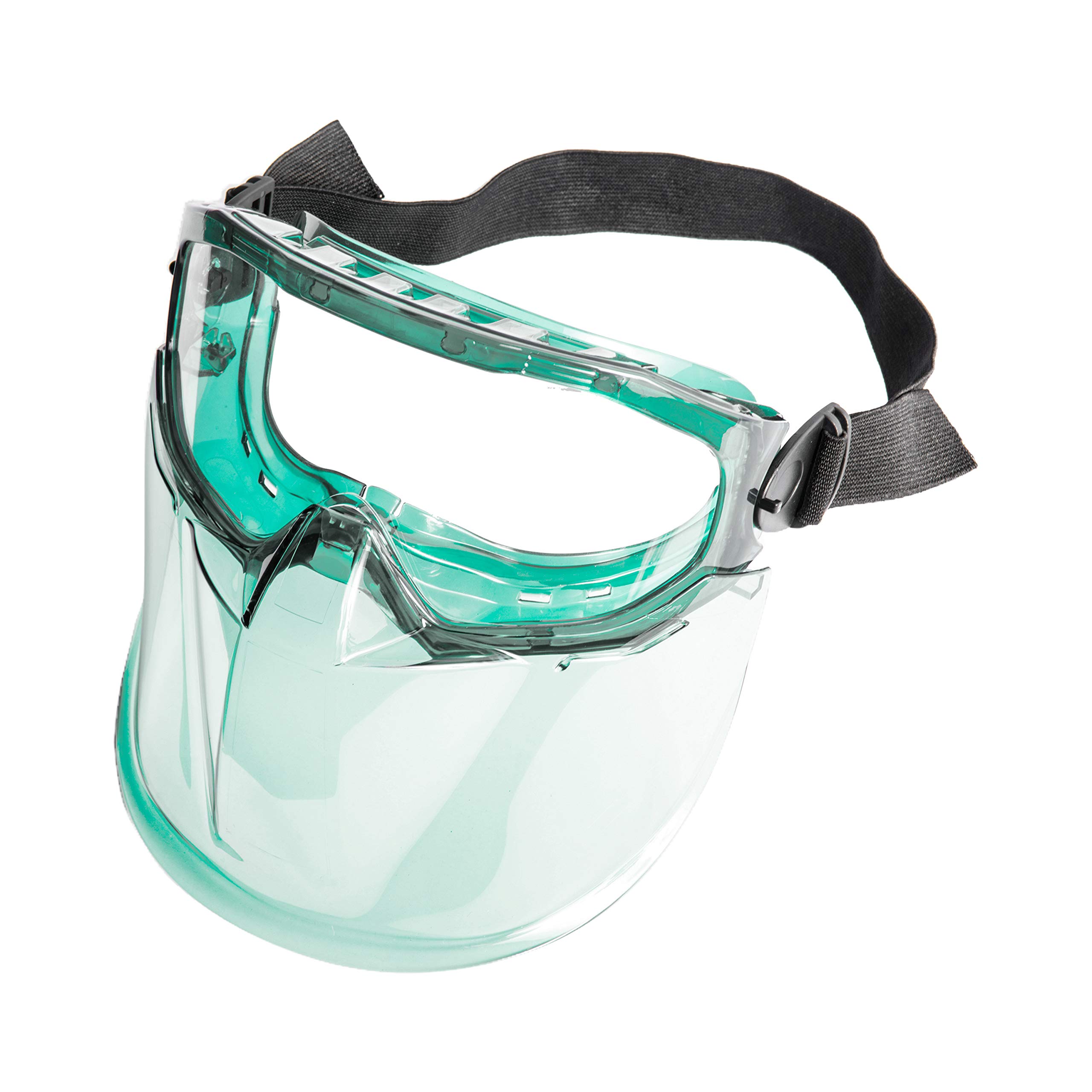 Eagle Eyes Anti-Fog Scratch-Resistant Safety Goggles with Face Shield - 99.9% UV Rays Protection - Universal Fit Lightweight Eyewear (Blue)