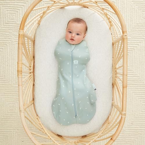 ergoPouch 1 tog Baby Sleep Sack 0-12 Months - Baby Sleeping Sack for Warm & Cozy Nights - Cocoon Swaddle Sack Baby Keeps Calm & Relaxed - Baby Sleeping Bag Regulate Body Temperature (Sage)