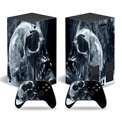 Guugoon Skull Skins Compatible with Xbox Series X Console Controllers, Vinyl Decal Stickers for Xbox Series X,4