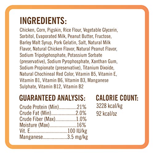 NutriChomps Dog Chews β 6-inch Twists, Easy to Digest, Rawhide-Free Dog Treats, Healthy, 12 Count, Real Chicken, Peanut Butter and Milk flavors