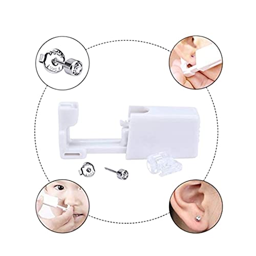INGVY Stud Earrings Disposable sterile Ear Piercing Device Cartilage cochlear Spiral Piercing Gun Painless Piercing Tool Machine kit Stud Jewelry
