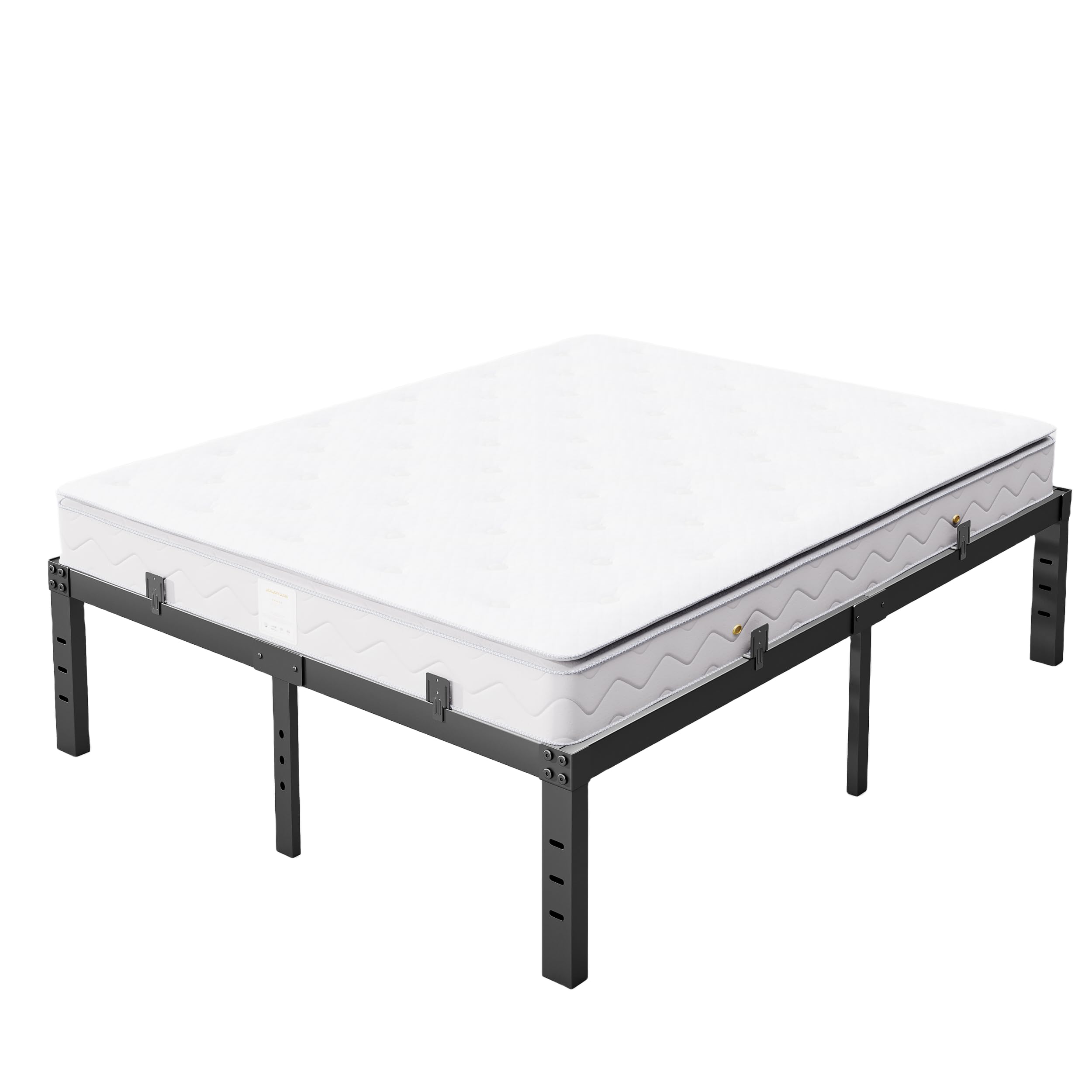RLDVAY Mattress-Holder-in-Place,6 Pcs Mattress-Slide-Stopper, Non-Slip-Mattresss-Gaskets for Metal Bed Frame, Matress-Retainer-Bar, Non-Slip Mattress Gripper, Easy to Install, Black