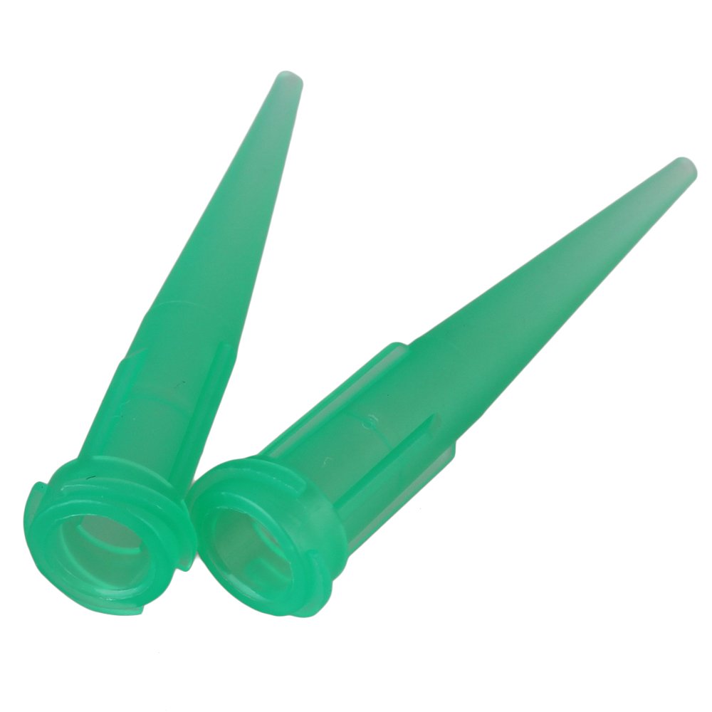szzijia Green 18 Gauge Dispensing Needle Tapered Tip TT Blunt Glue Liquid Pack of 100