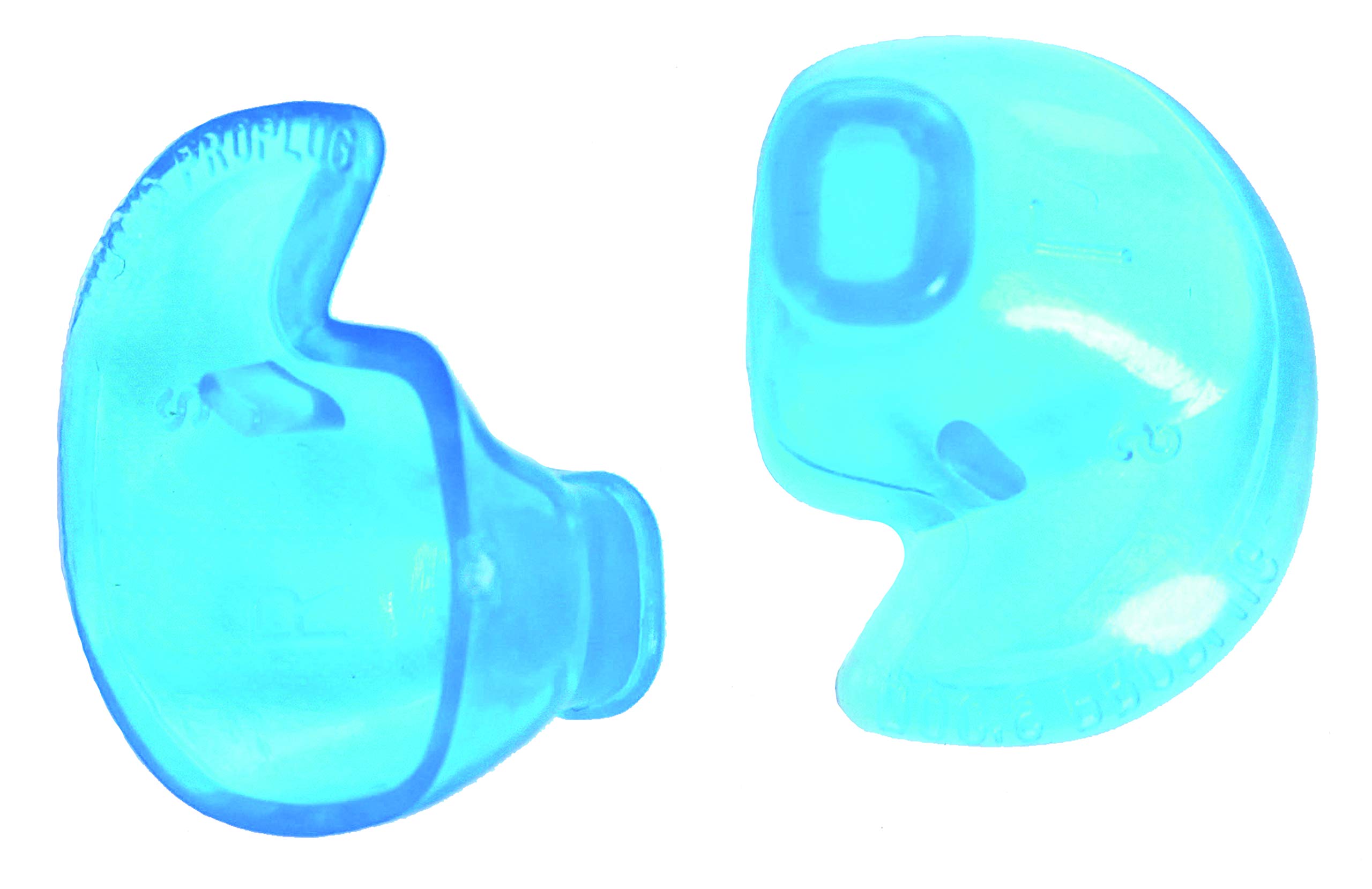 Ear Plus - Medical Grade Doc's Non Vented Pro Plugs (Large, Blue)