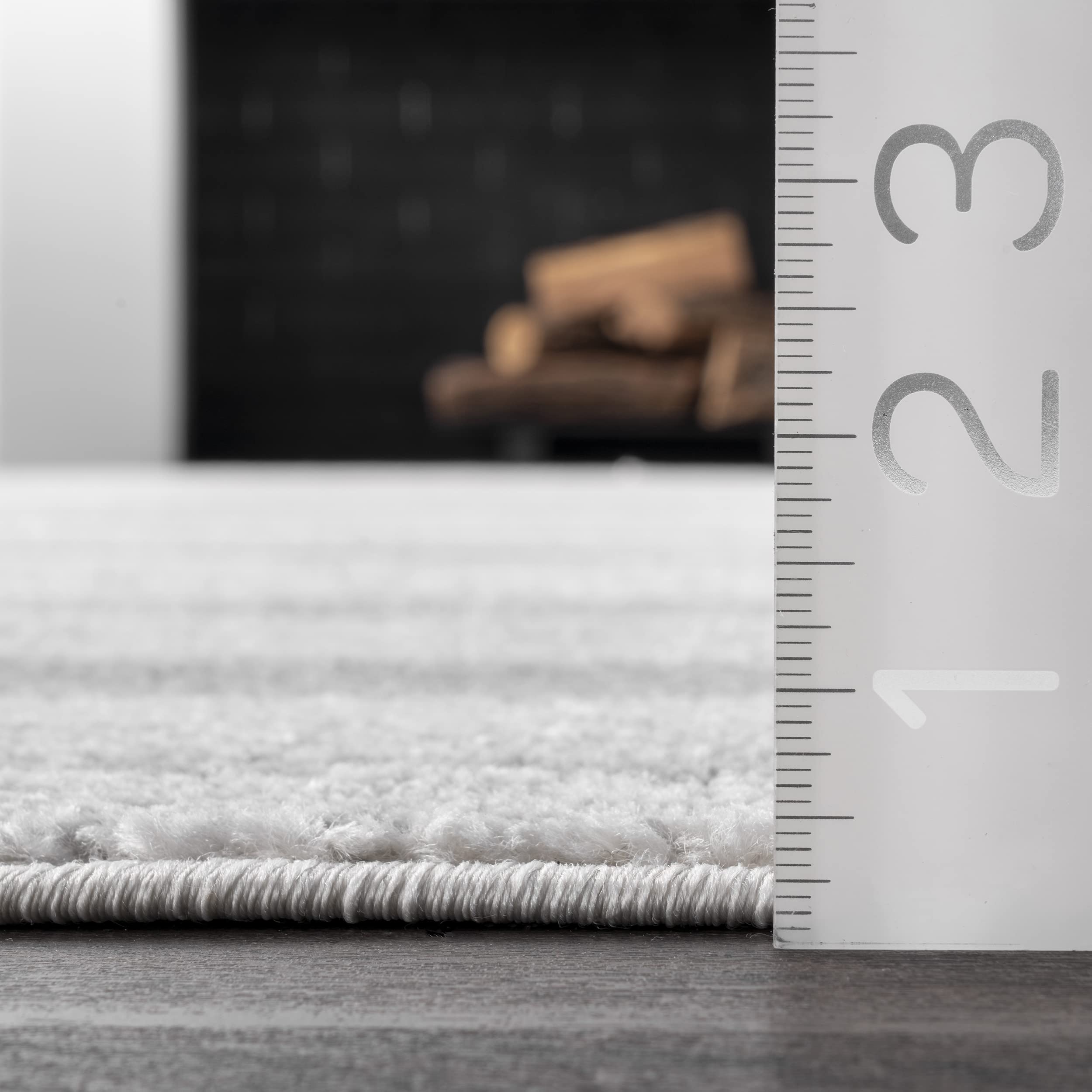nuLOOM 7' x 9' Performance Indoor Area Rug, Non-Shed, Power Loomed High-Traffic Area Rug for Living Room, Bedroom, Home, Tristan Grey