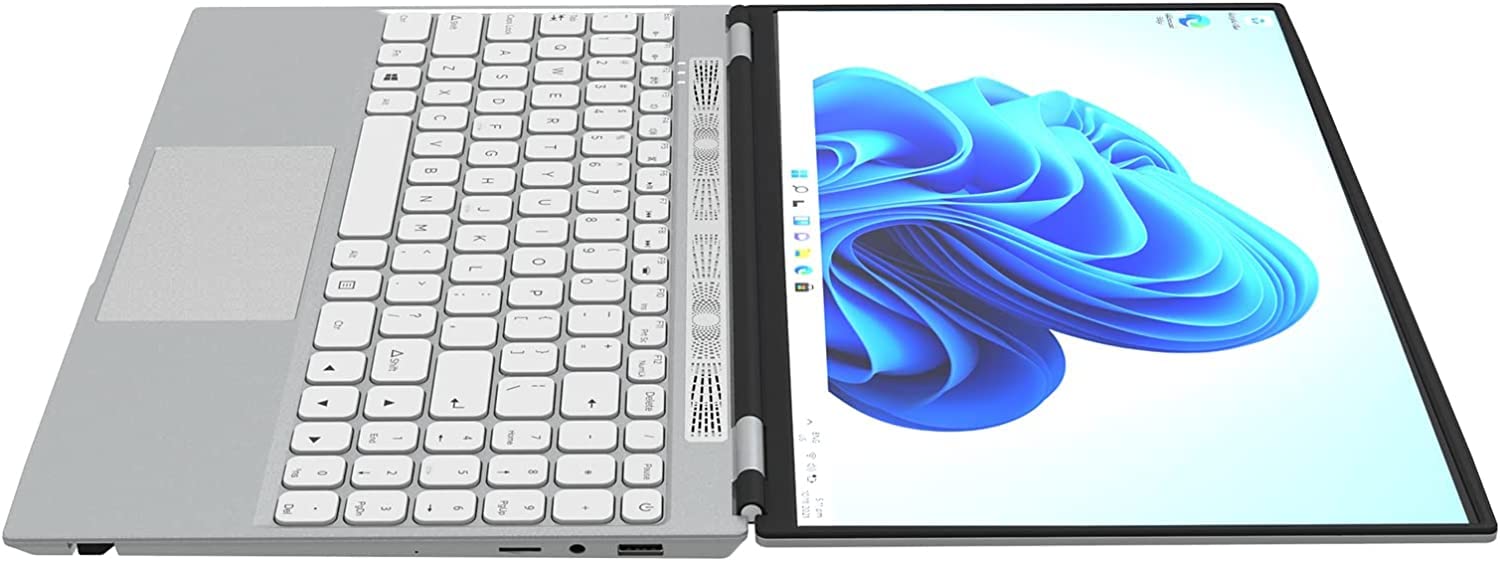 Lapbook 15.6" S15 Full HD Windows 11 Pro Laptop - 12GB RAM, 256GB Storage, Quad Core J4125 CPU, Fingerprint Reader, Backlit Keyboard, Thin Bezel, Num-Pad, Detachable Webcam, Dual-Band WiFi