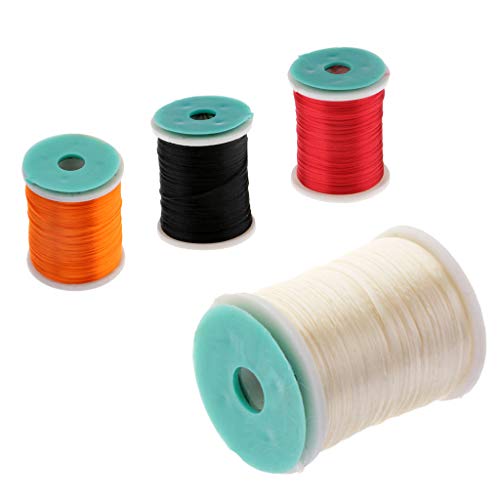 Fishing Flies Streamer Tying Accessory Fr Lure Bait Making DIY Tool 250M (White)