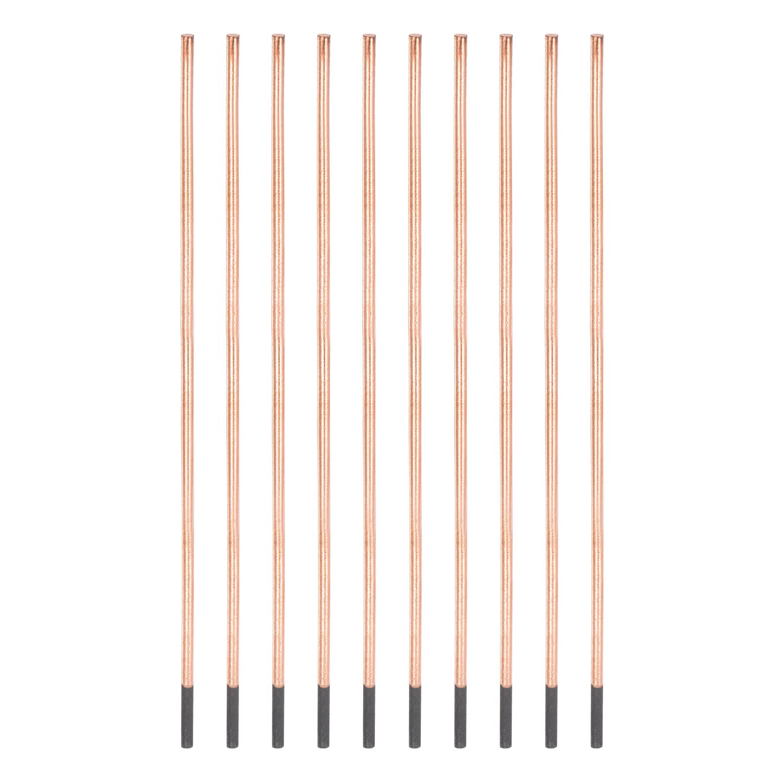 HARFINGTON 10pcs Copper Coated Gouging Carbon 4x355mm Carbon Gouging Rods Electrodes for Cutting and Gouging Metals