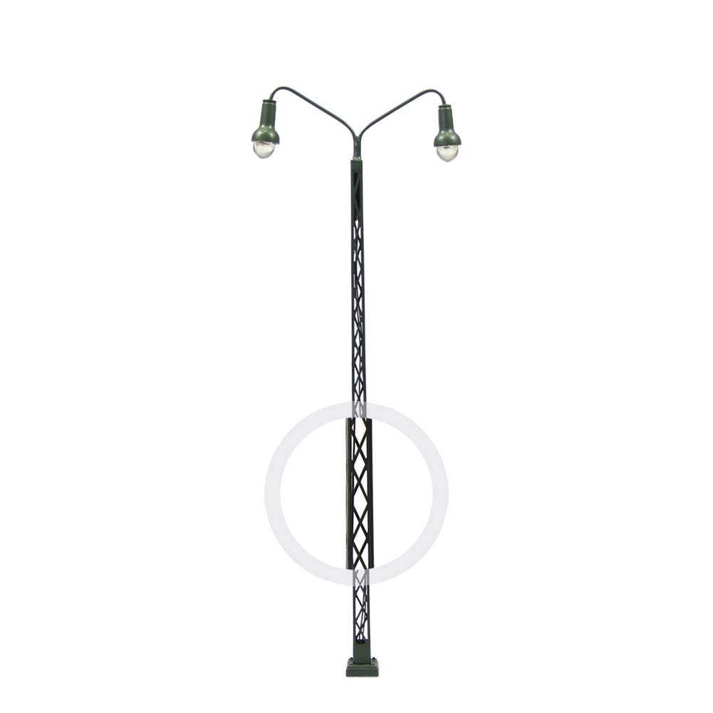 LQS41 3pcs Model Railway Operating Lights Lattice Mast lamp 13.8cm or 5.43inch Track Light HO Scale LED Lights Model Building kit