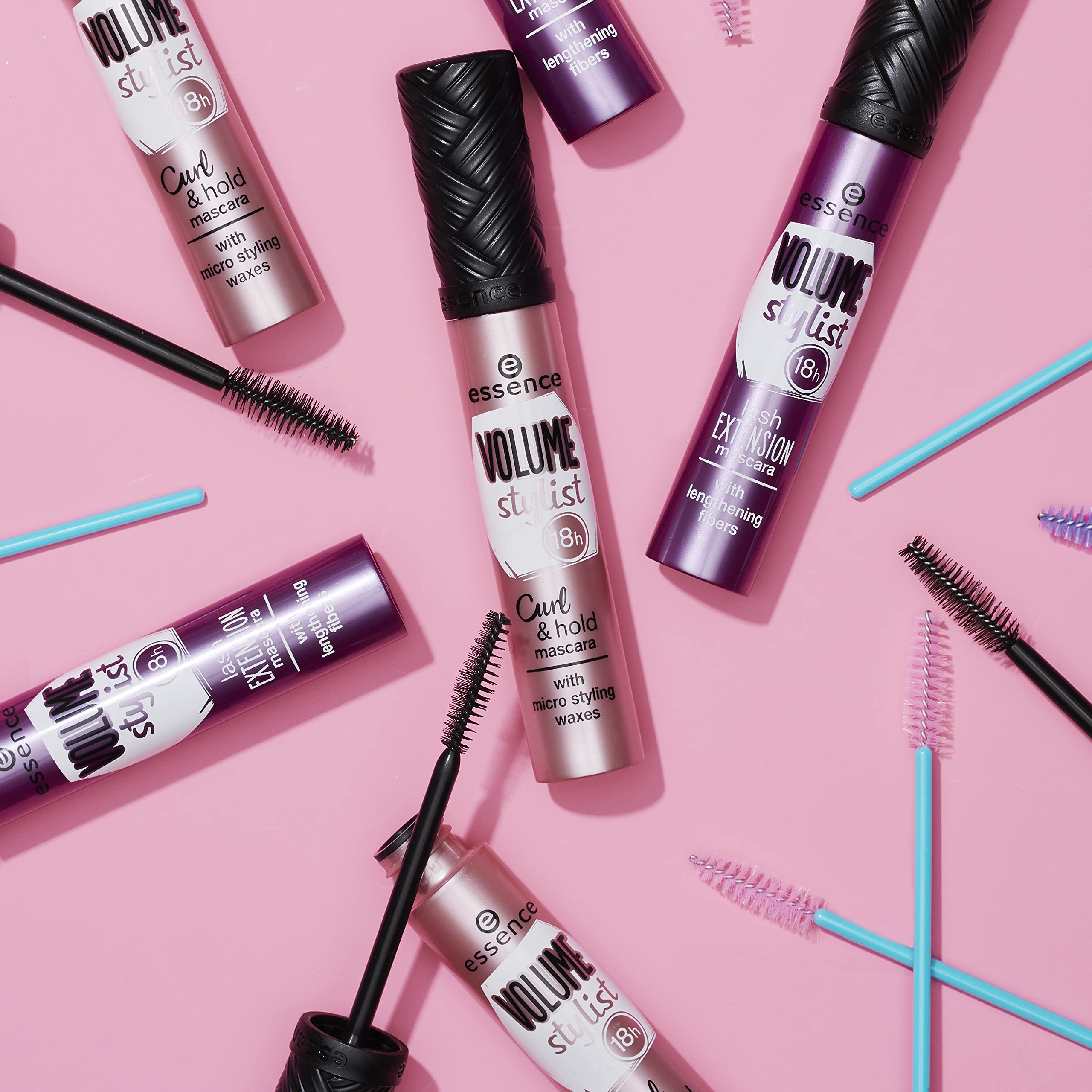 essence | Volume Stylist 18Hr Lash Extension with Fiber Mascara | Cruelty Free - Black