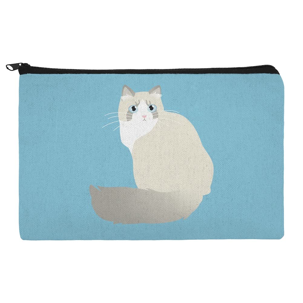 Ragdoll Cat Pencil Pen Organizer Zipper Pouch Case