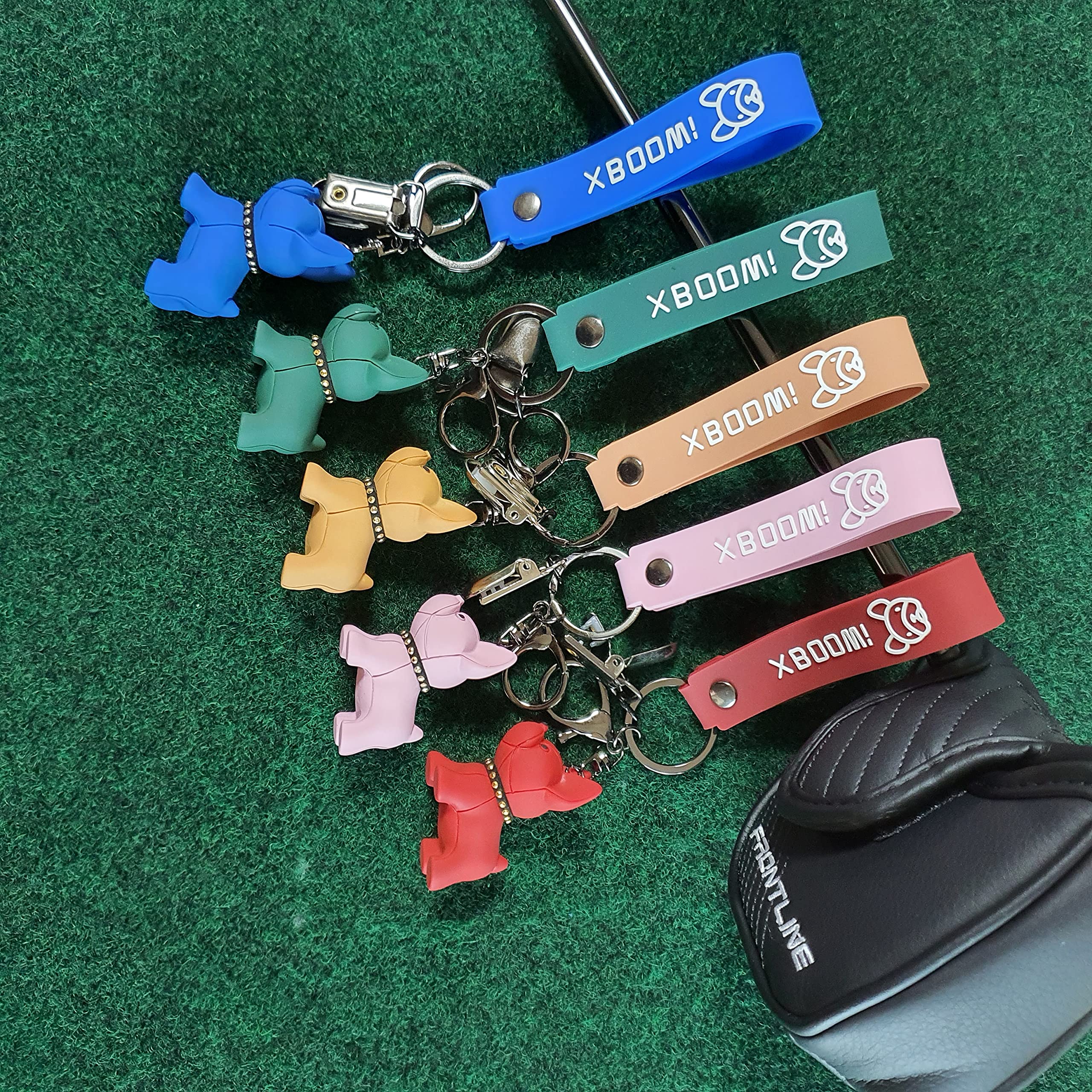 GS Boom Dog Putter Keeper Set of 1. Gift for Golfer, Golf Accessories for Putter Cover. (Blue)