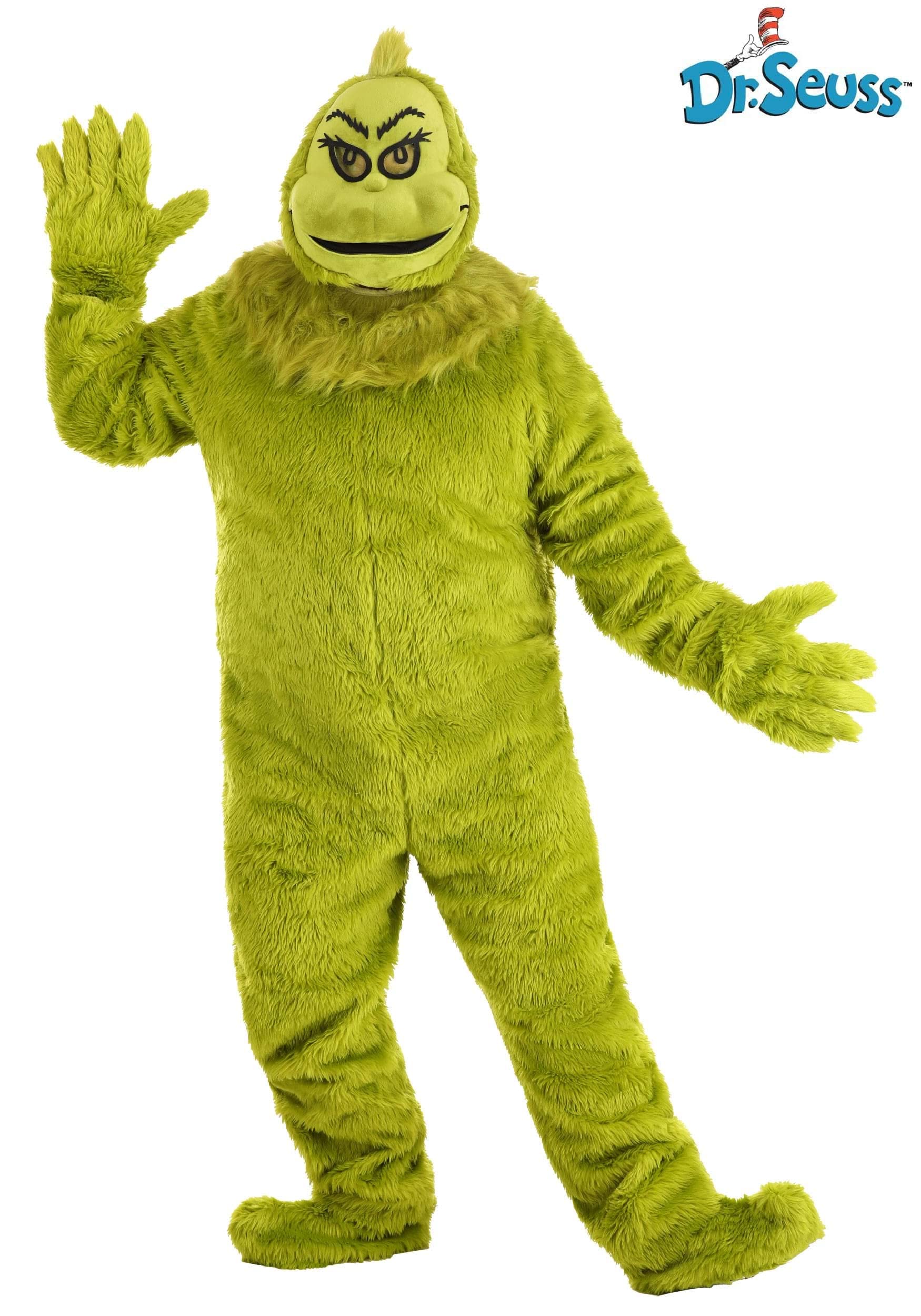 elope The Grinch Adult Plus Size Premium Costume 2X-Large Green