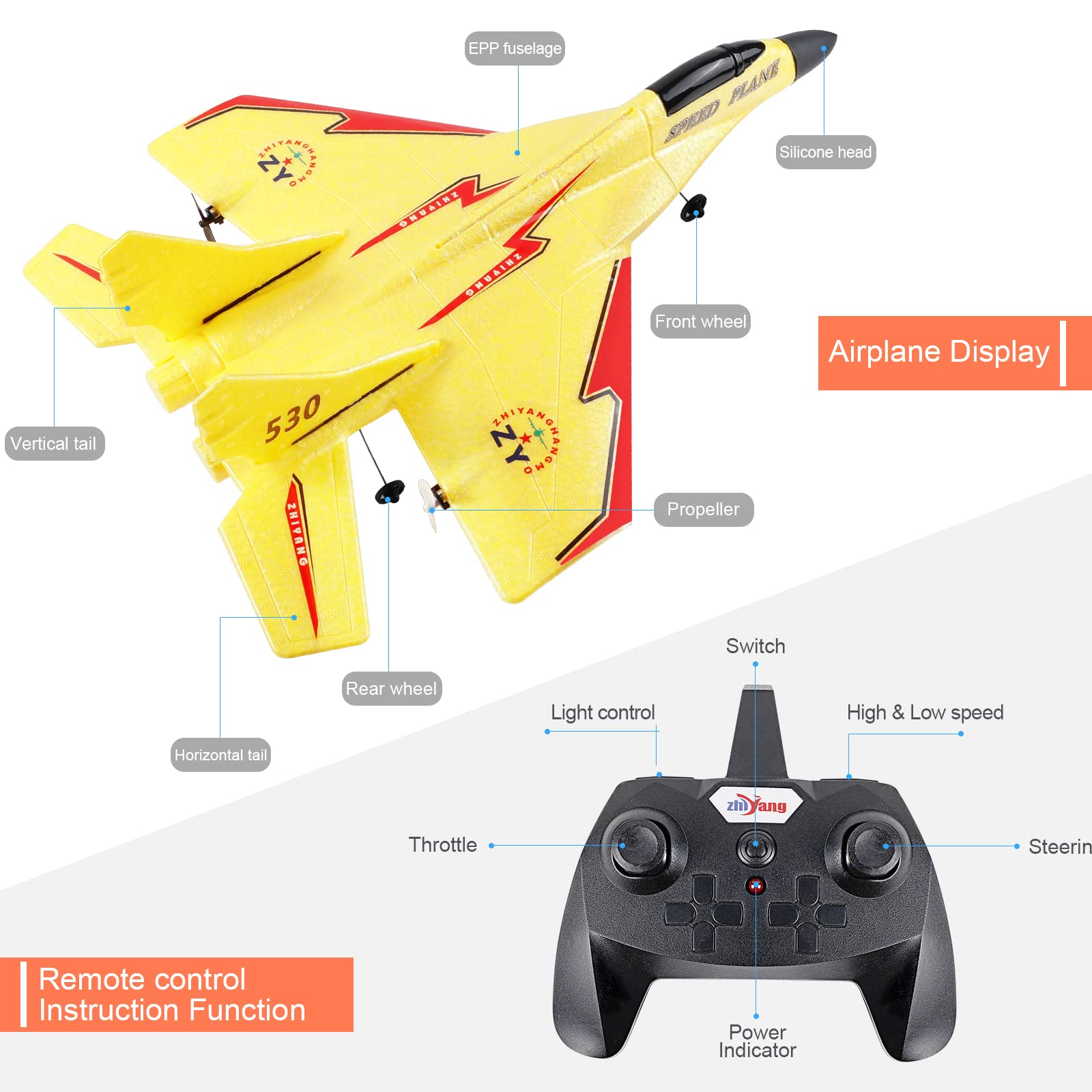 HAPTIME RC UH-60 Black Hawk Helicopter, High Precision Simulation 1:47 Scale of The 6G/3D Stunt 2.4 GHZ Remote Control Plane, Dual-brushless Direct Drive Aircraft Automatic Stabilization System