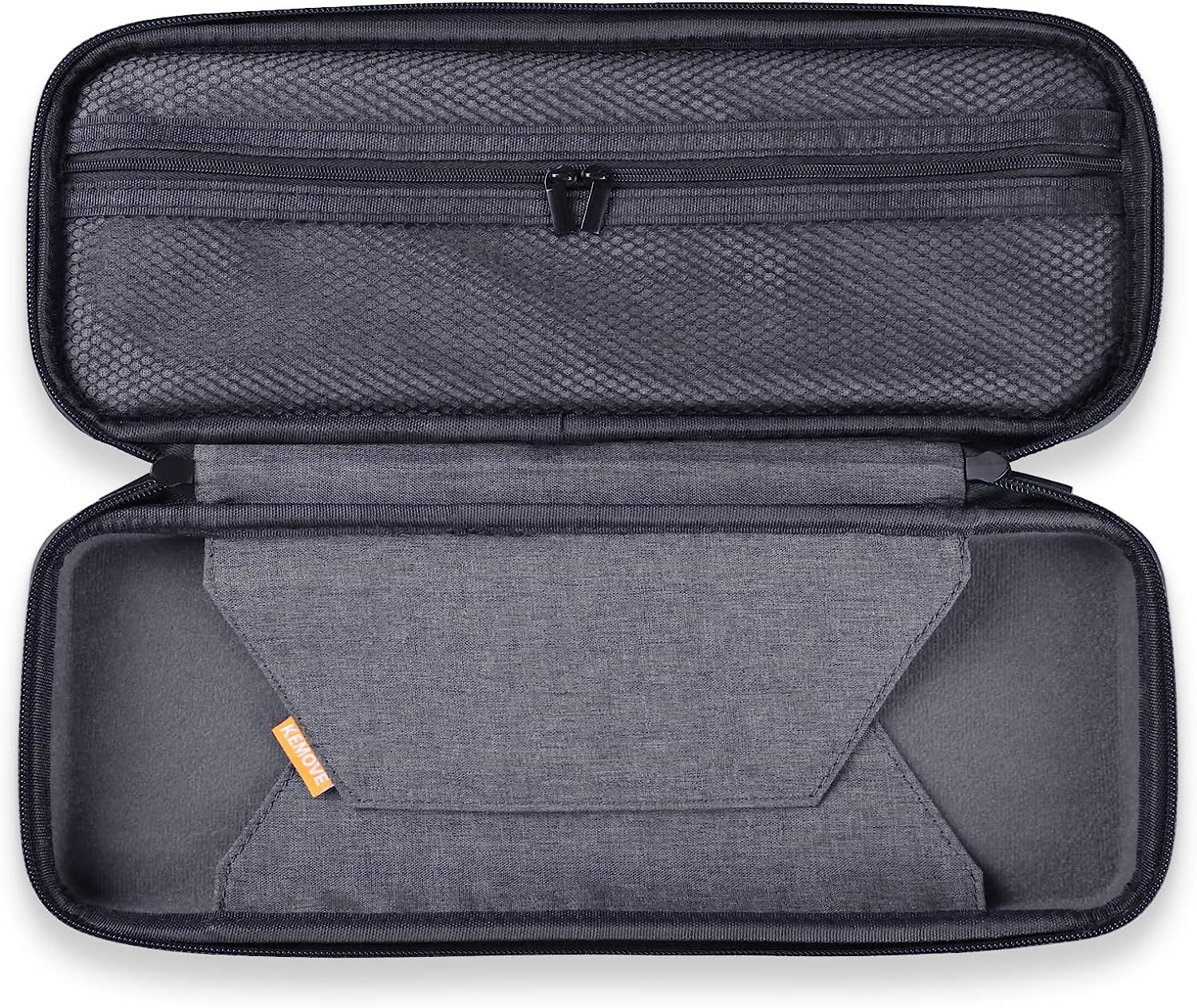 KEMOVE Keyboard Carrying Case, Portable Mechanical Keyboard Case, Durable Exterior, Zipper Enclosure, Mesh Interior Pocket for 60 to 72 Keys Wired/Wireless Bluetooth Mechanical Gaming Keyboard