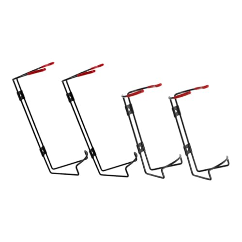 NESTINGHO 4pcs Fire Extinguisher Hanger Fire Extinguisher Hook for Vehicle Fire Extinguisher Wall Bracket Dry Extinguisher Hanger Chemical Extinguisher Bracket Extinguisher Hooks Steel Black