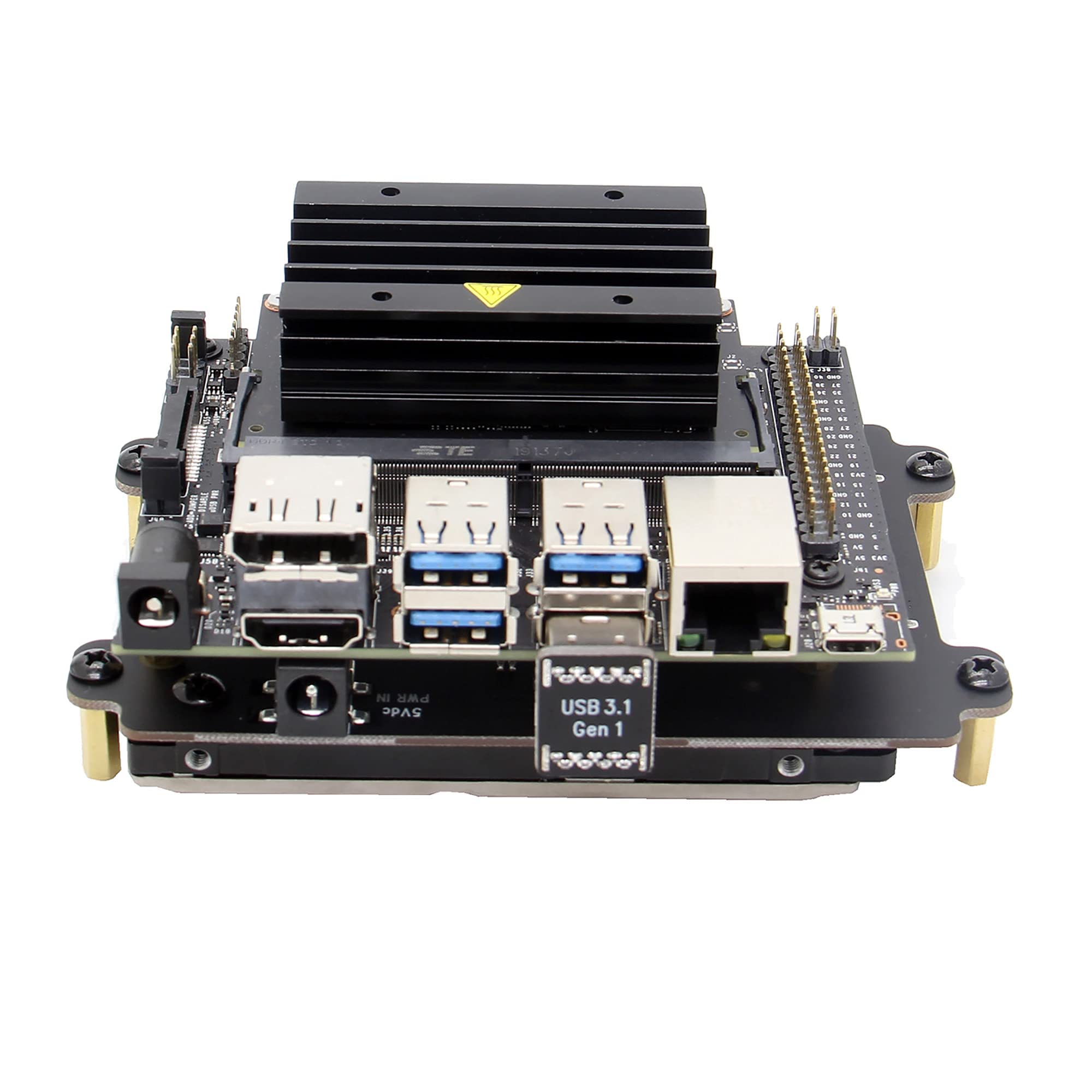 Geekworm T300 2.5 inch SATA SSD/HDD Shield Storage Expansion Board+T300 Metal Case Compatible with NVIDIA Jetson Nano Developer Kit(A02&B01)