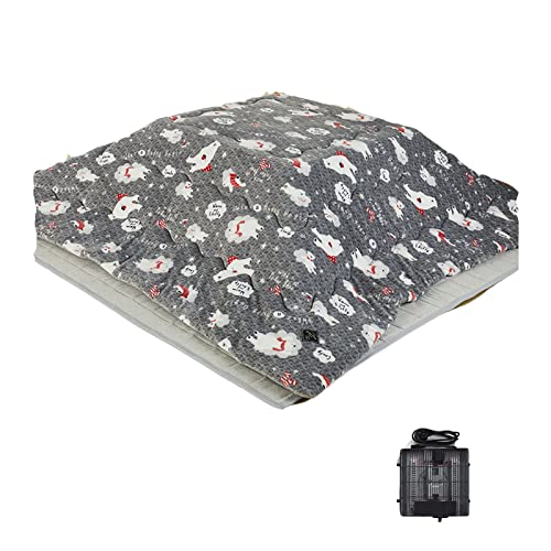 GUABI-CHENCHEN Kotatsu Table Set, Coffee Tables Heating Table, Japanese Tatami Stove, Include Square Futon Table with Heater and Blanket Tatami Heated with Heater, Comforter, Soft Rug CHENCHEN