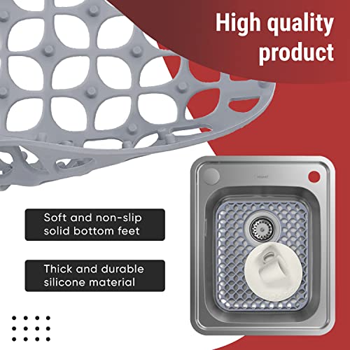 Kitchen Sink Mats 13.58" x 11.6" - Sink Protectors for Kitchen Sink - Sink Mats for Bottom of Kitchen Sink - Sink Mats and Protectors - Kitchen Sink Protector