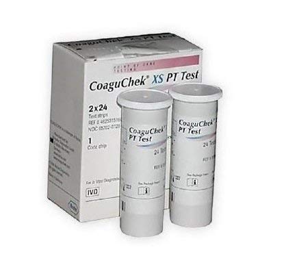 Roche Diagnostics 04625315160 CoaguChekÂŽ XS Coagulation Test Strip (Pack of 48)