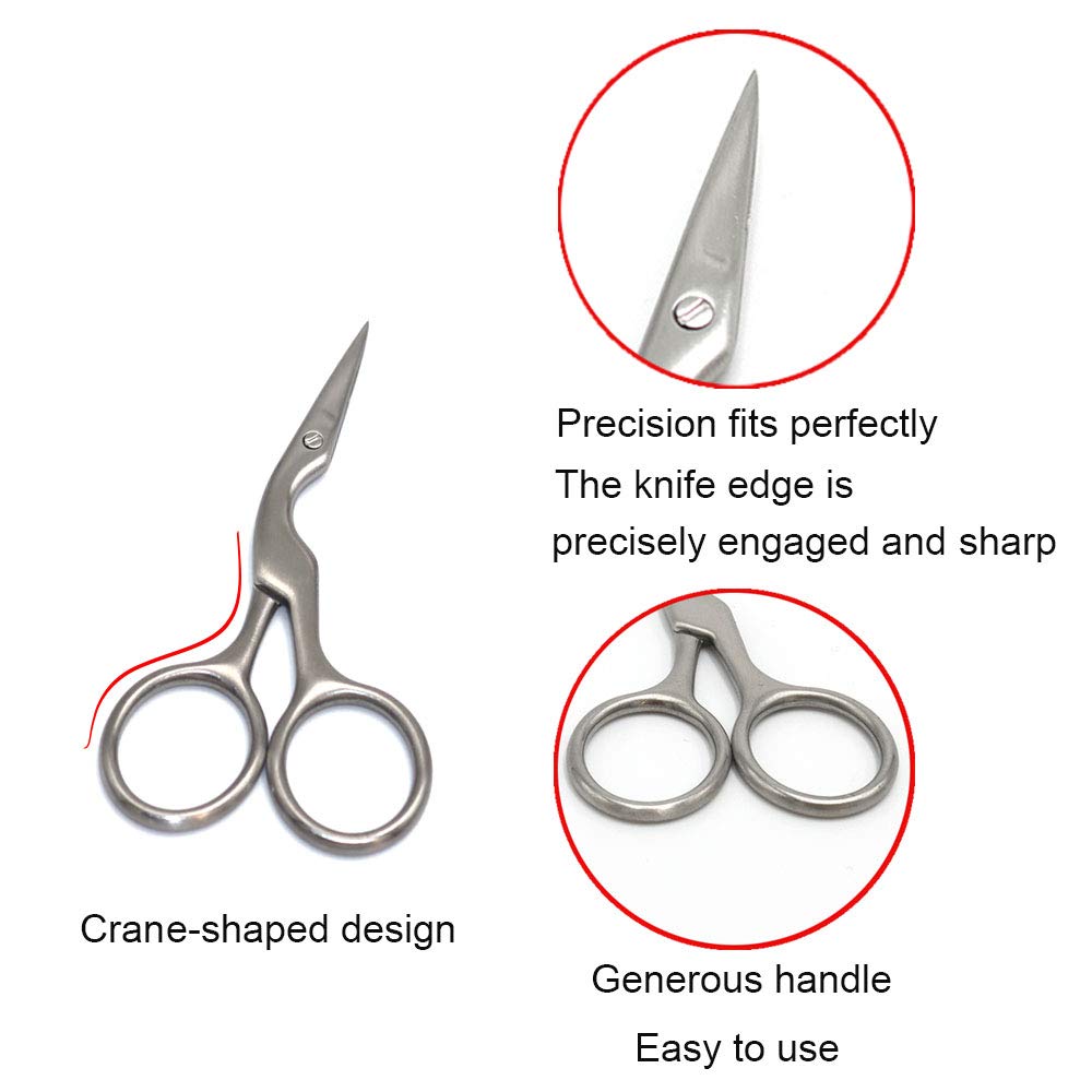 Eyebrow Razor,AWECOT 7 in 1 Eyebrow Kit,Face Razors Shavers for Women Multipurpose Exfoliating Dermaplaning Tool,Including Eyebrow Trimmer,Facial Razor,Eyebrow Scissors,Eyebrow Brush,Eyebrow Tweezers