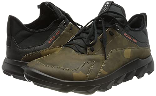 ECCO Men's MX Low Sneaker, Tarmac/Black, 10-10.5