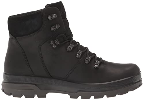 ECCO Men's Rugged Track High Waterproof Hiking Boot, Black, 8-8.5