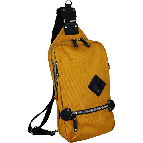 Harvest Label Urban Sling Mono Sling Travel Daypack Backpack Cordura (Mustard)