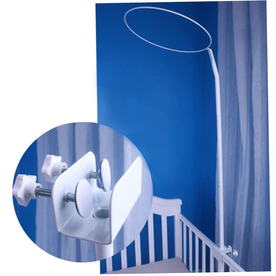 Mosquito Net Stand Baby Mosquito Net Metal Adjustable Mosquito Net Stand Holder Mosquito Net Stand Holder Set for Baby Crib Cot Bed Clip-on Bracket Mosquito Net Accessories