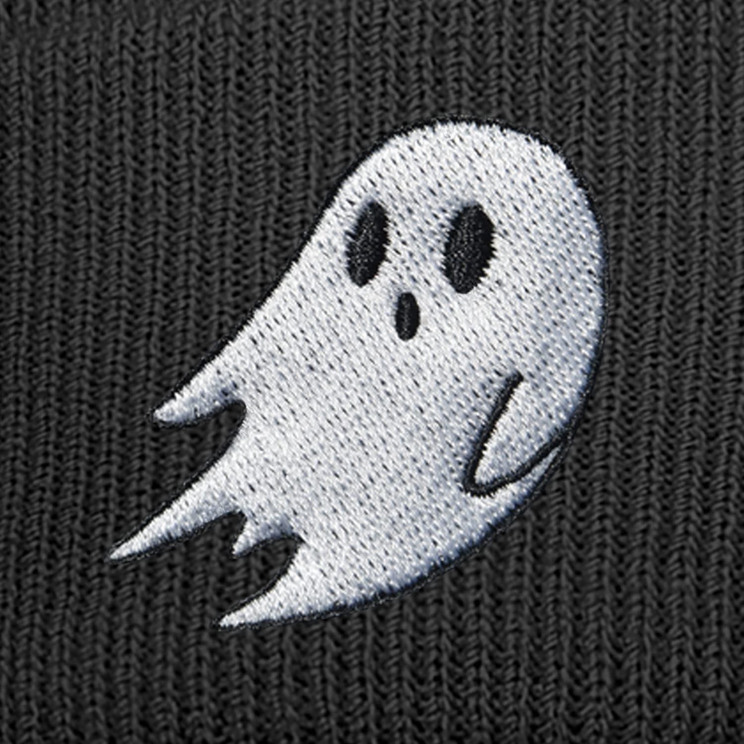 Halloween Skull Goth Knit Beanie Hats for Men Women Cool Emo Gothic Christmas Skeleton Gifts Presents (Acrylic, Black)