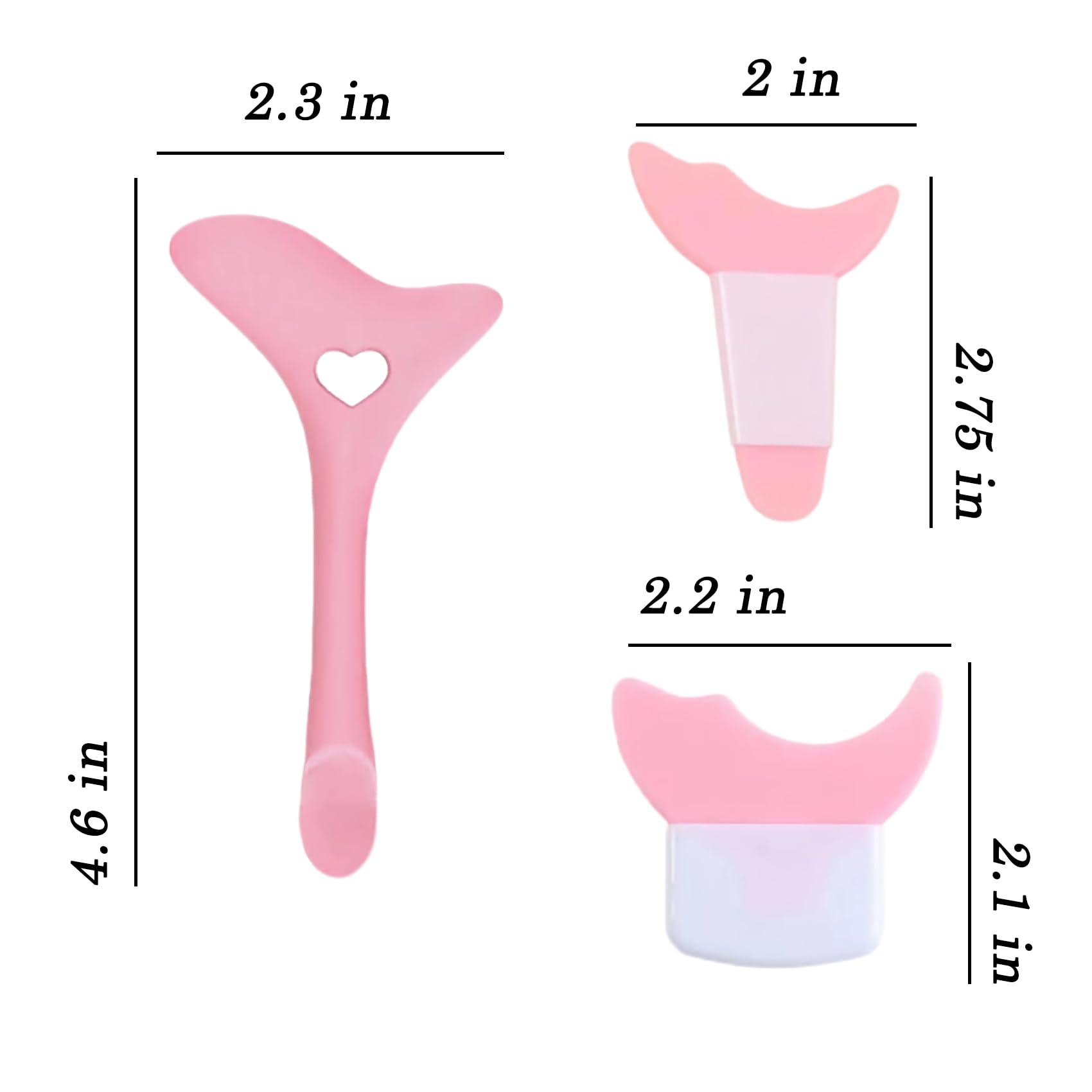 Eyeliner Stencils Silicone Eyeliner Aid Mascara Shield Guard Eyeliner Eyelash Lipstick Eyeshadow Applicators Guide Tool, Reusable Eyeliner Tool for Eyes Wing,3Pcs Eye Makeup Tool
