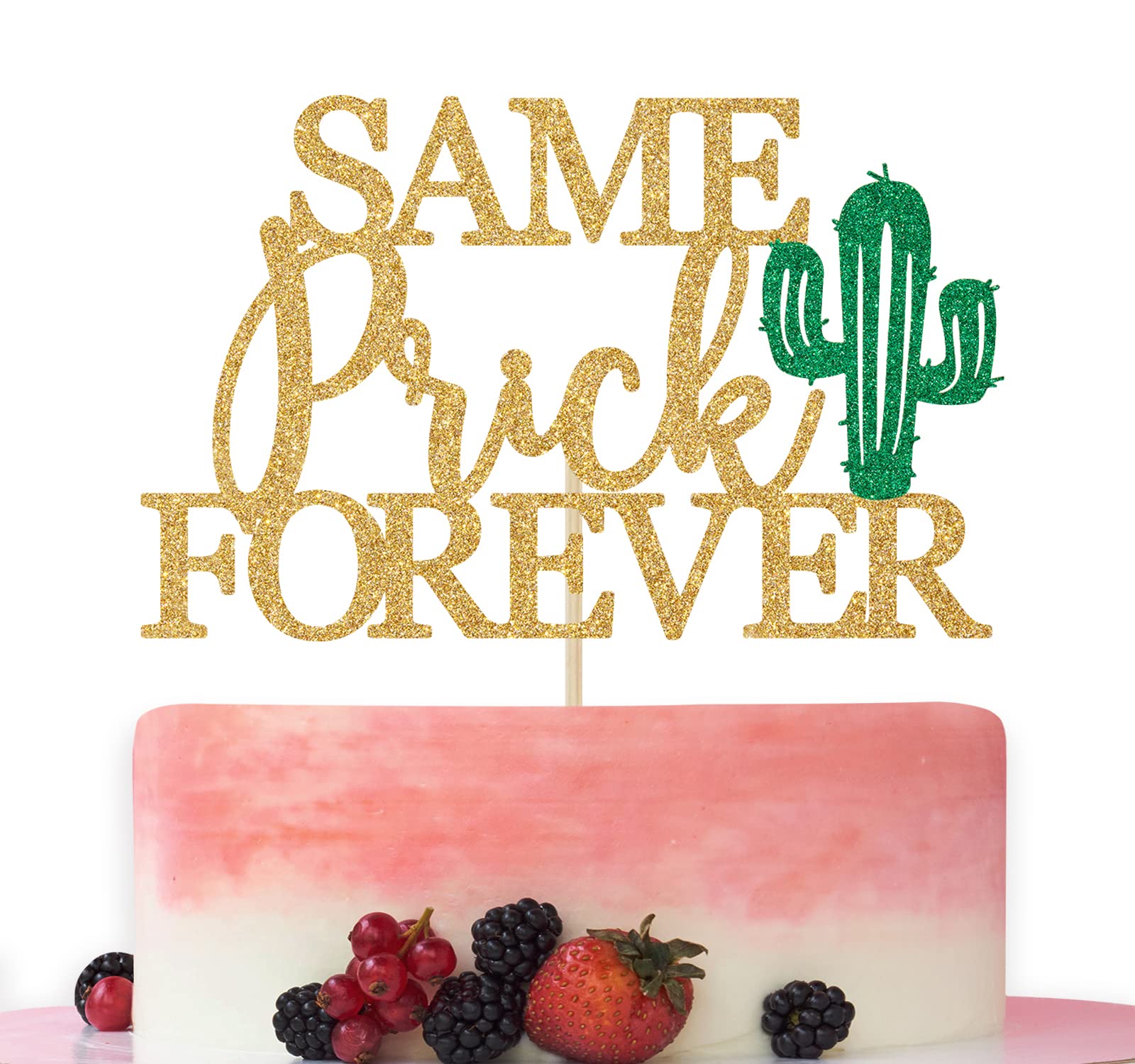 Same Prick Forever Cake Topper, Mexican Bachelorette Party Decorations, Cactus Bachelorette Cake Decor, Mexican Final Fiesta, Funny Bridal Shower Decorations, Hen Party Decoration Gold Green Glitter