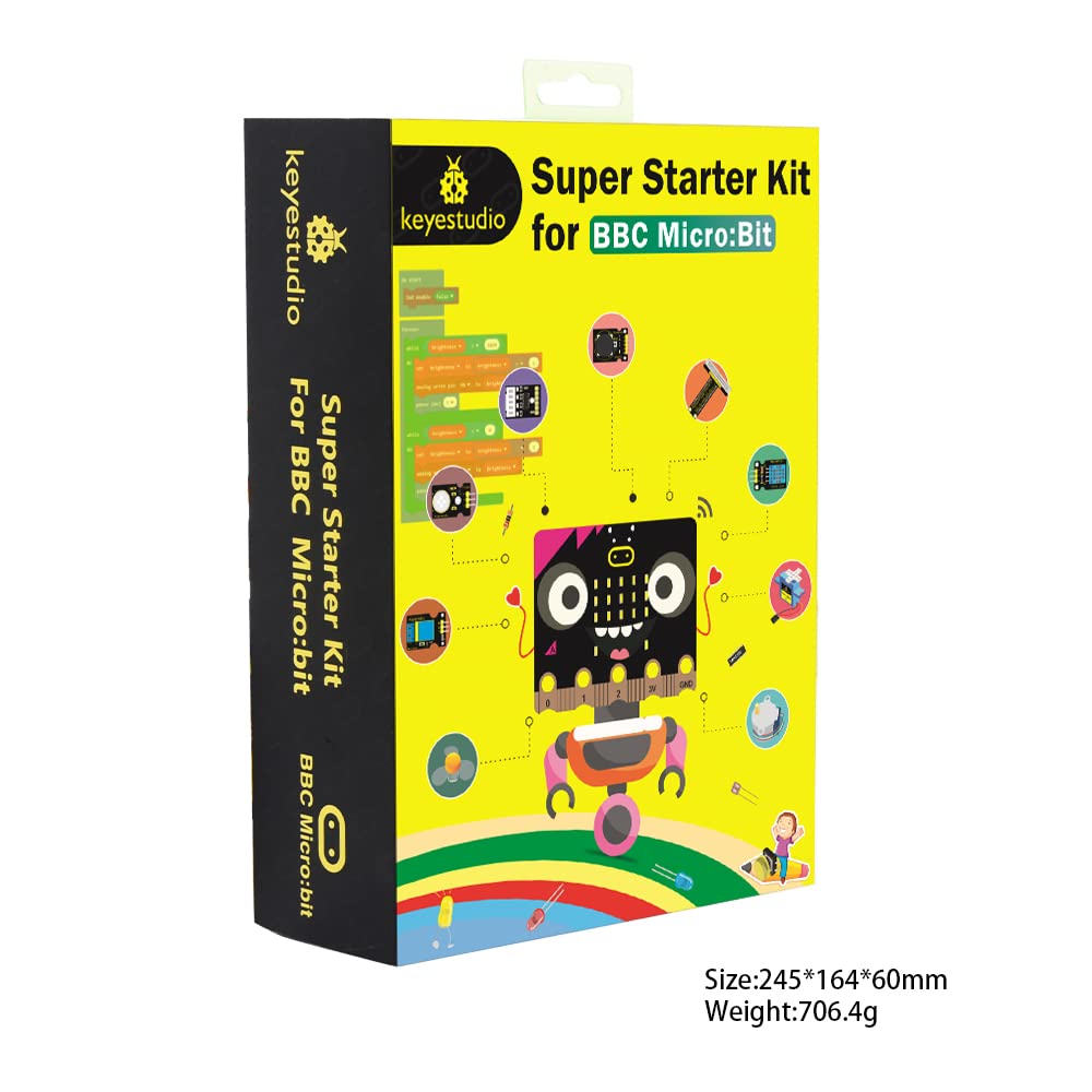 KEYESTUDIO Basic Starter Kit for Microbit V2 V1.5 (Not Included)