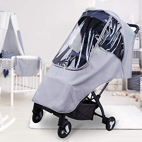 FAMKIT Baby Buggy Rain Cover Stroller Waterproof Rain Cover EVA Stroller Accessories Universal Wind Dust Shield