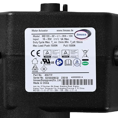Fromann Limoss 450772 MD120-02-L1-304-134 for Power Recliner Lift Chairs Motor Actuator Replacement