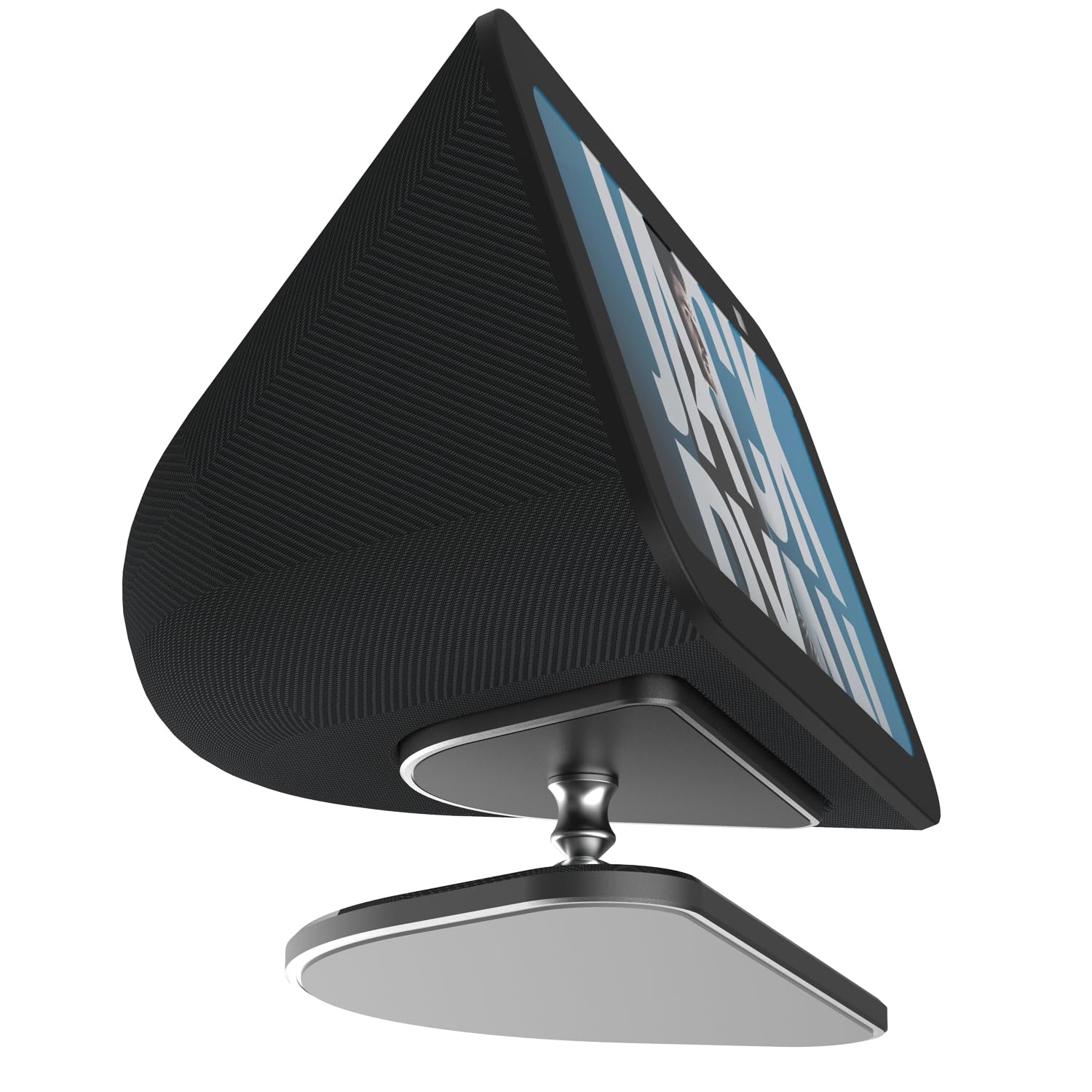 ezbnb Adjustable Stand for Echo Show 5 (3rd Gen), Aluminum Smart Display Stand with Strong Magnetic, Full Anti-Slip Base, Tilt + Swivel, Compatible with Show 5 (3rd Gen)& iPhone 14