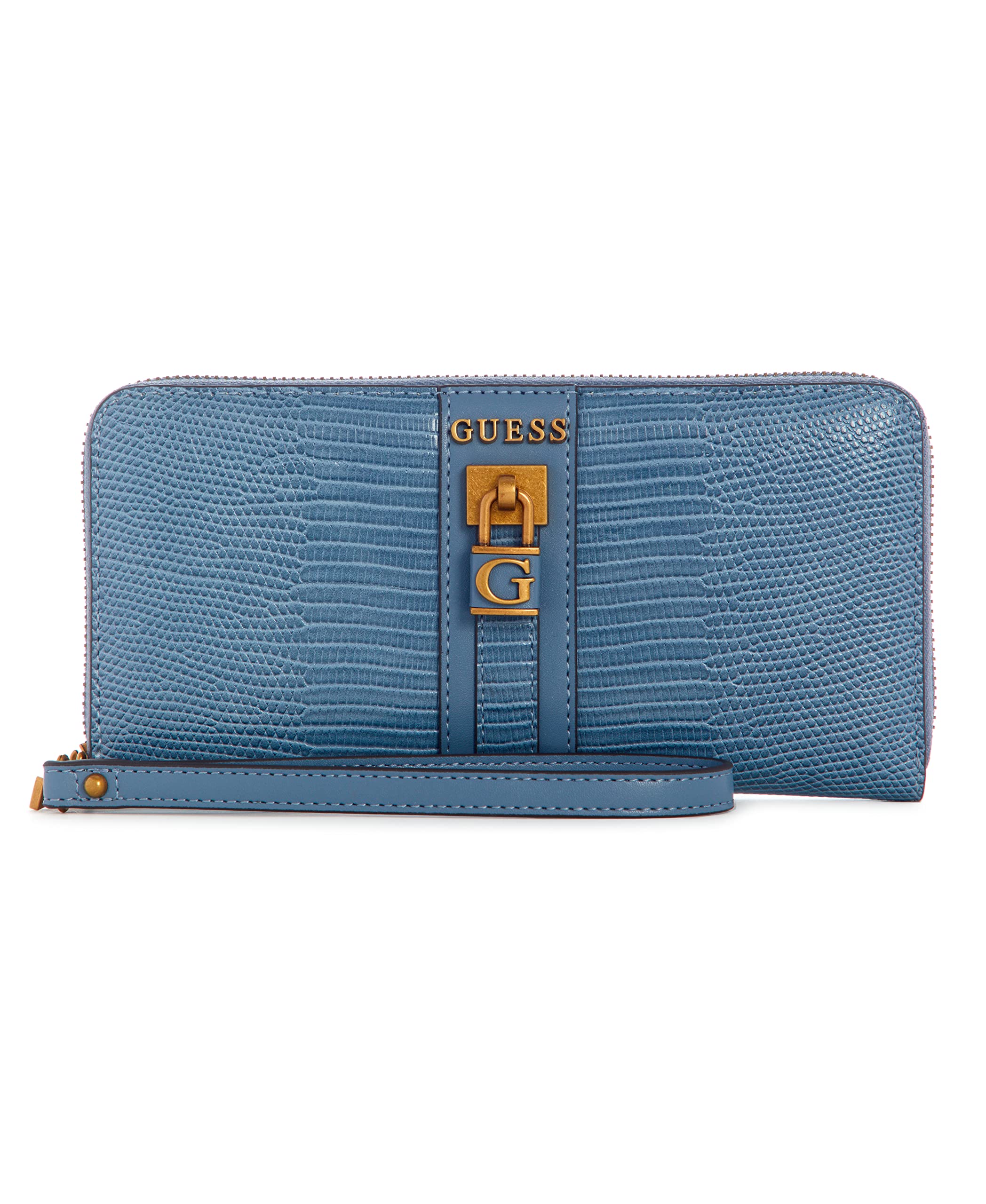 GUESS Ginevra Large Zip Around Wallet, Slate